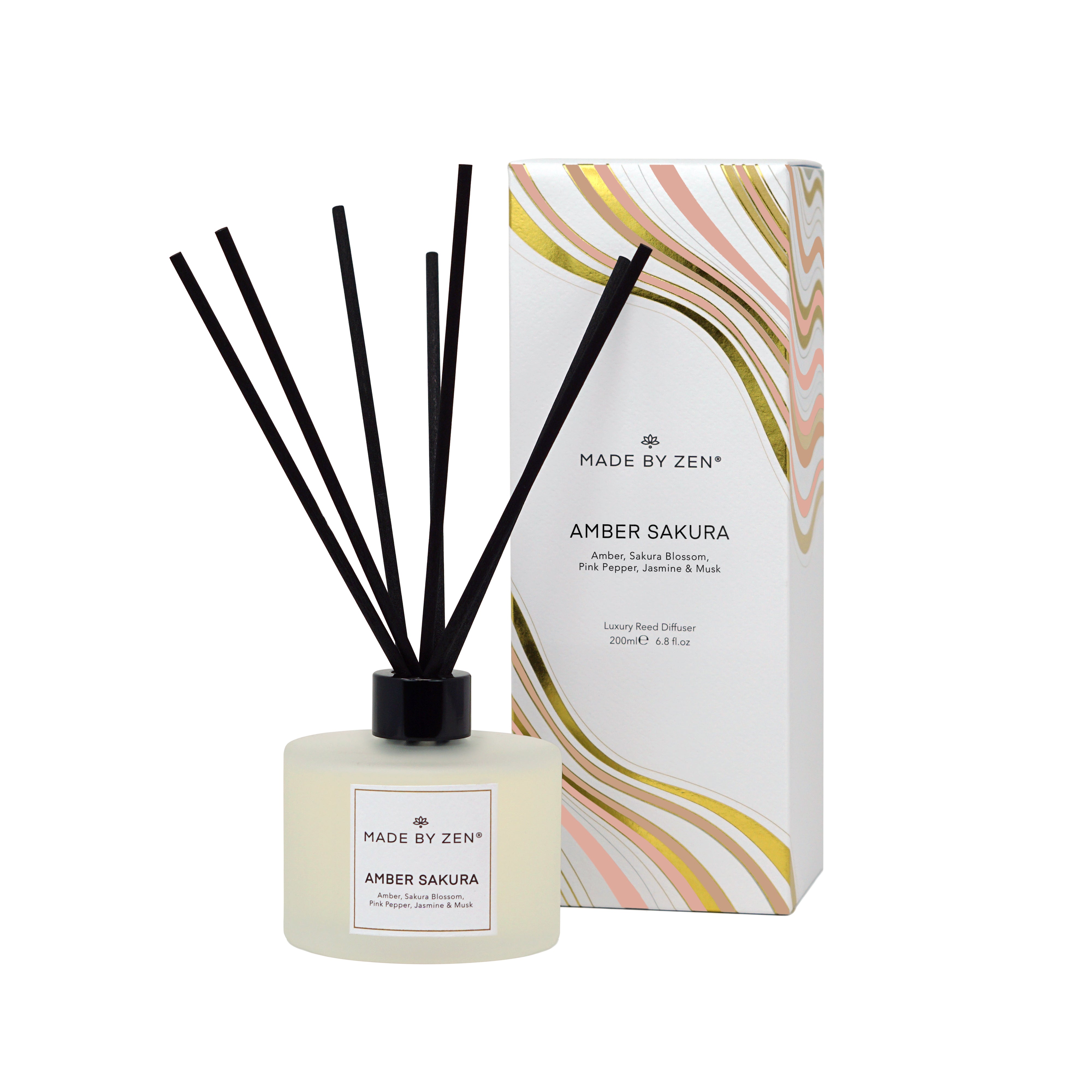 Made by Zen | Amber Sakura Signature Reed Diffuser – Made By Zen