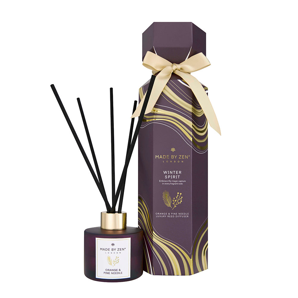 Made by Zen | Orange & Pine Needle Reed Diffuser – Made By Zen