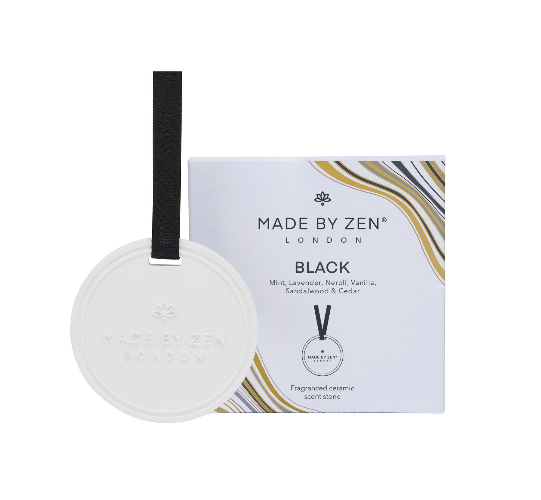 Made by Zen | Black Ceramic Scent Stone – Made By Zen